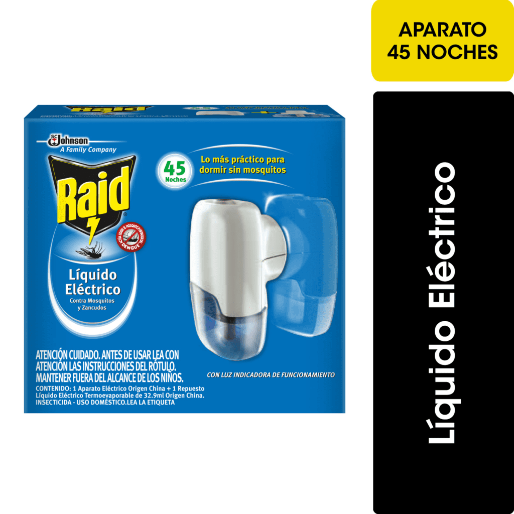 RAID LIQUIDO 45 NOCHES APARATO (6.UNIDADES) - Anaes.cl