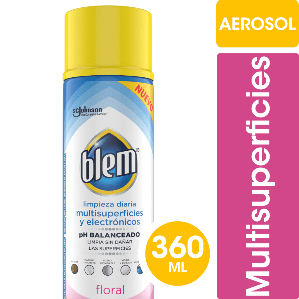 BLEM AEROSOL MULTISUPERFICIE FLORAL 360 CC (12.UNIDADES) – Anaes.cl